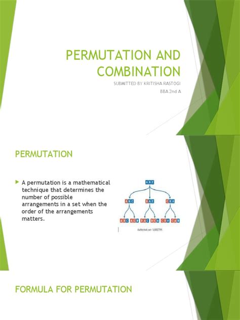 Permutation and Combination | PDF | Teaching Methods & Materials