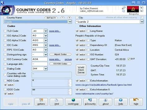 Country Codes Στάλες στο γαλάζιο