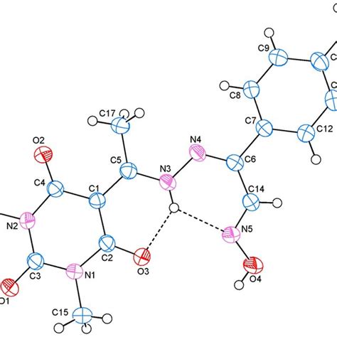 The Asymmetric Unit Of The Title Compound With The Atom Numbering