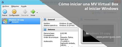 Iniciar Una Máquina Virtual De Virtualbox Al Inicio De Windows