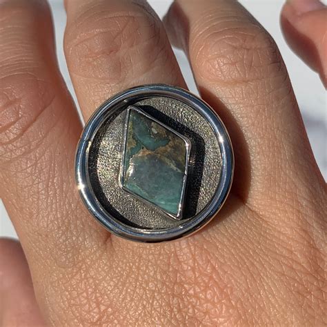 Damele Turquoise Shadowbox Ring Niko Beth Jewelry