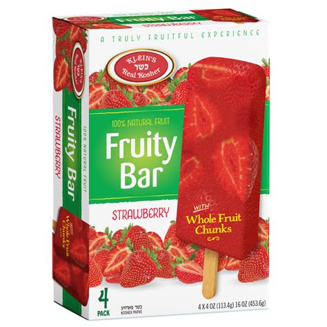 Fruity Bar Strawberry Kosher Ice Cream