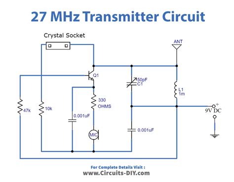 27 Mhz Radio Transmitter Using Single Transistor
