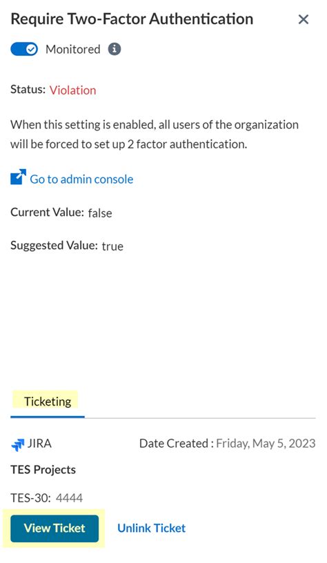 Create And View Tickets For Rule Violations