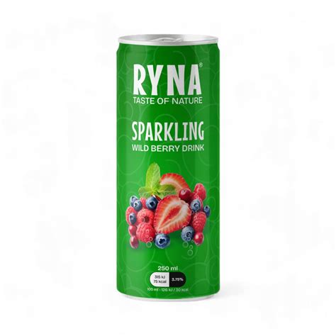 Ryna Wild Berry Sparkling Drink 250ml Thokmandee
