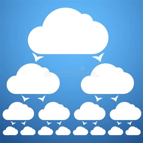 Clouds Vector Collection Cloud Computing Pack Stock Vector