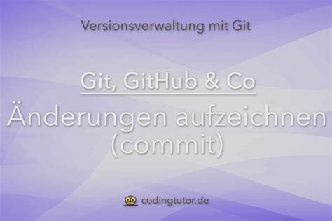 Git Tutorial Einführung Was Ist Github