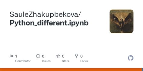 Github Saulezhakupbekovapythondifferentipynb