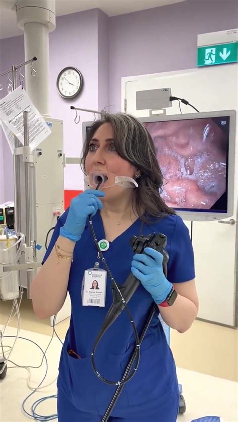 Endoscope Female Doctor Self Endo