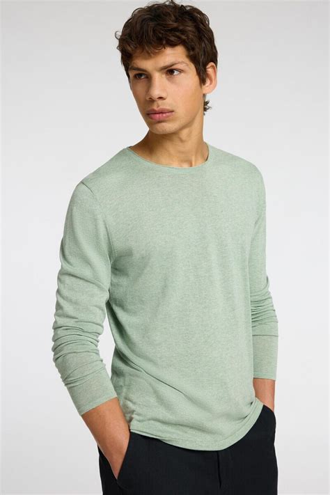 Pull Vert Clair Selected Marine