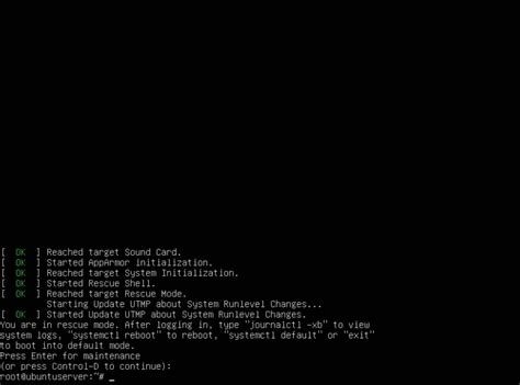 Boot Into Rescue Mode Or Emergency Mode In Ubuntu OSTechNix