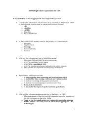 GiS MultipleChoice Pdf Multiple Choice Questions For GIS Choose The Best Or Most