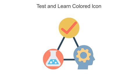 Test And Learn Colored Icon In Powerpoint Pptx Png And Editable Eps Format Ppt Presentation