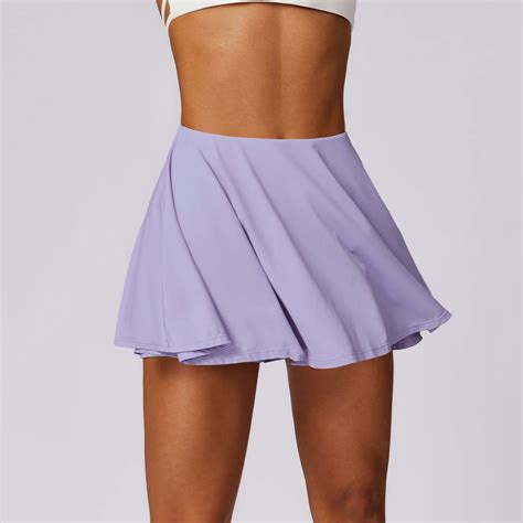 New Gym Yoga High Waist Yoga Skirt Tennis Sports Fitness Push Up Quick