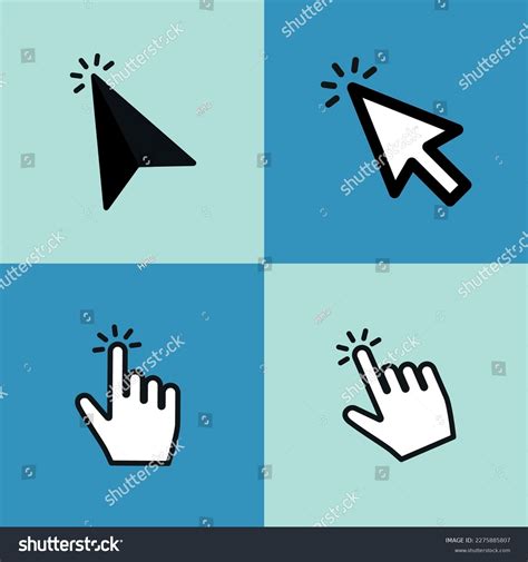 Pointer Cursor Icons Web Arrows Cursors Stock Vector Royalty Free 2275885807 Shutterstock