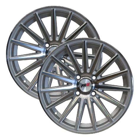 Rin 15 Deportivo 4 Birlos Plateado Chevy Spark Aveo Rio Prw P1008