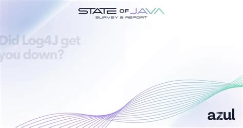 Azul On Linkedin Java Log4j Stateofjava Log4j Log4shell