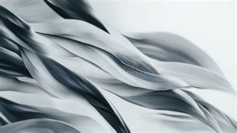 Abstract Fluid Movement With Grayscale Waves Creating Dynamic Textures And Flowing Patterns