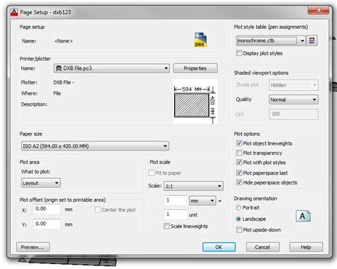 plotting to dxb with hidden lines view style unsucessfull autodesk