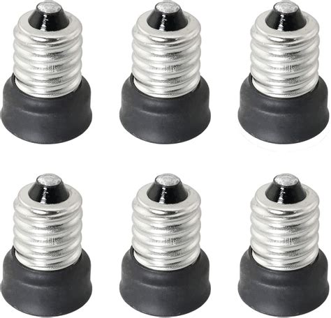 Sqxbk 6pcs E14 To E12 Socket Adapter E14 To E12 Adapter Converter Lamp Adapter E14 To E12 Light