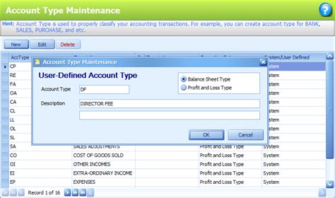 GL How To Maintain Account Type In Account Maintenance AutoCount Resource Center