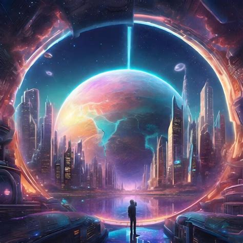 Premium Photo Beautiful Space Landscape