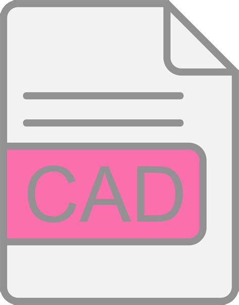 CAD File Format Line Filled Light Icon Vector Art At Vecteezy