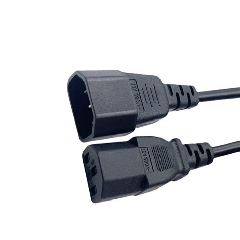 Computer Power Extension Cord IEC320 C14 To IEC320 C13