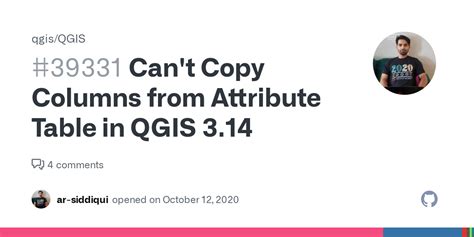Can T Copy Columns From Attribute Table In QGIS Issue Qgis QGIS GitHub