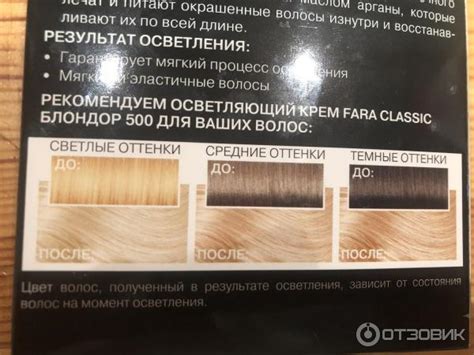 Отзыв о Осветляющий крем для волос Fara блондор 500 | Не жгет,но и не берет