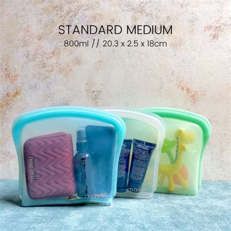 Jual Maven Medium 800ml Silicone Bag Food Grade And Leakproof Shopee