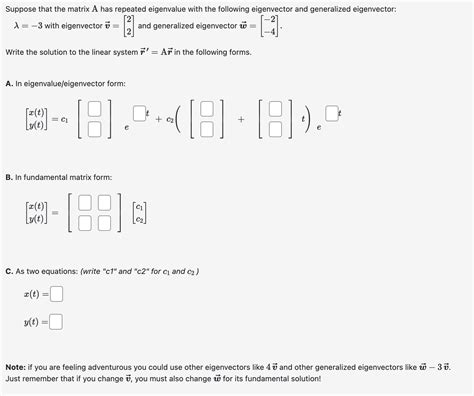 Solved Suppose That The Matrix A Has Repeated Eigenvalue