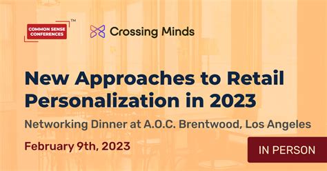Crossing Minds New Approaches To Retail Personalization In