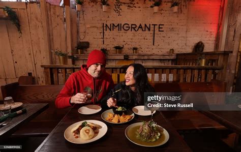 Toronto On February 3 Tv Host Elaine Lui And Her Husband Jacek