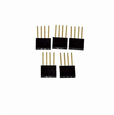 4 Pin Female 11mm Tall Stackable Header Connector For Arduino 5pcs At