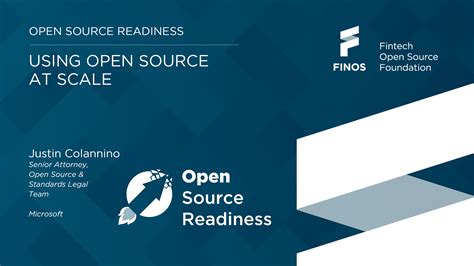 finos resource center using open source at scale justin colannino