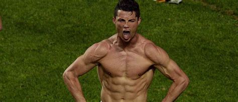 Chaud Cristiano Ronaldo Pose Quasiment Nu Photos