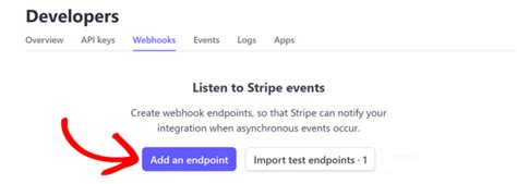 Setting Up Stripe Webhooks Developer Mode