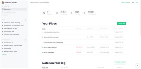 A New Dashboard For Tinybird Analytics