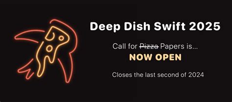 Josh Holtz On Linkedin You Have One Month To Submit Your Talk To Deep Dish Swift 2025 👀