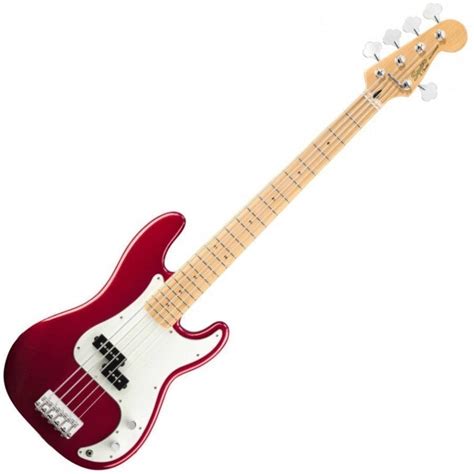 Fender Squier Vintage Modified Precision Bass V 5 String Candy Apple