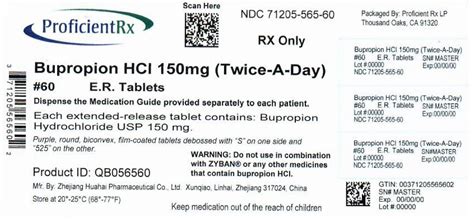 Bupropion Proficient Rx Lp Fda Package Insert