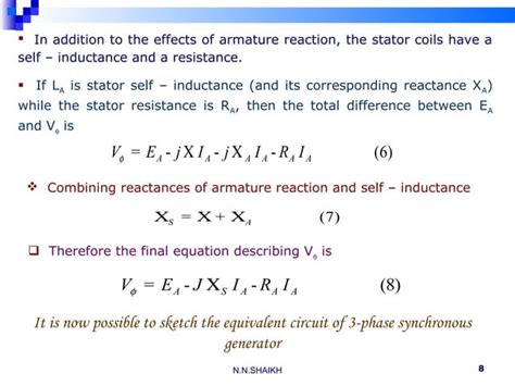 Lec 03 Equivalent Circuit Of A Synchronous Generator Ppt