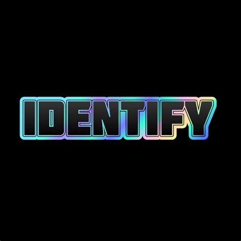 Premium Photo Identify Typography 3d Design Yellow Pink White