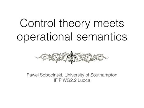 pdf control theory meets operational semantics€¦ · props product