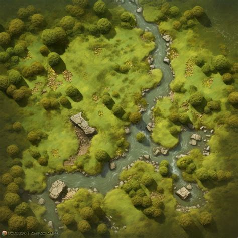 Dnd Battlemap Grassland Brook Dungeons And Dragons Post Imgur Mappe