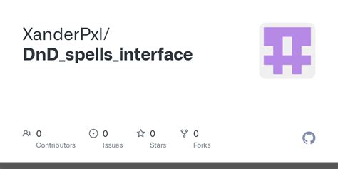 Github Xanderpxldndspellsinterface