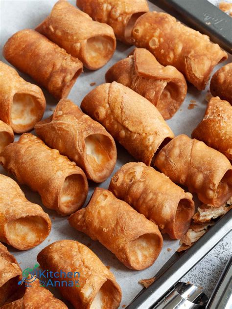 Homemade Italian Cannoli Shells Kitchen By Anna K