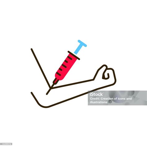 혈액 검사 호르몬 색상 라인 아이콘 의료 및 과학 개념 실험실 진단 웹 모바일 앱 프로모션을 위한 픽토그램 Ui Ux 디자인