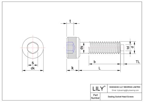 90042a458 密封内六角螺钉 养贞轴承